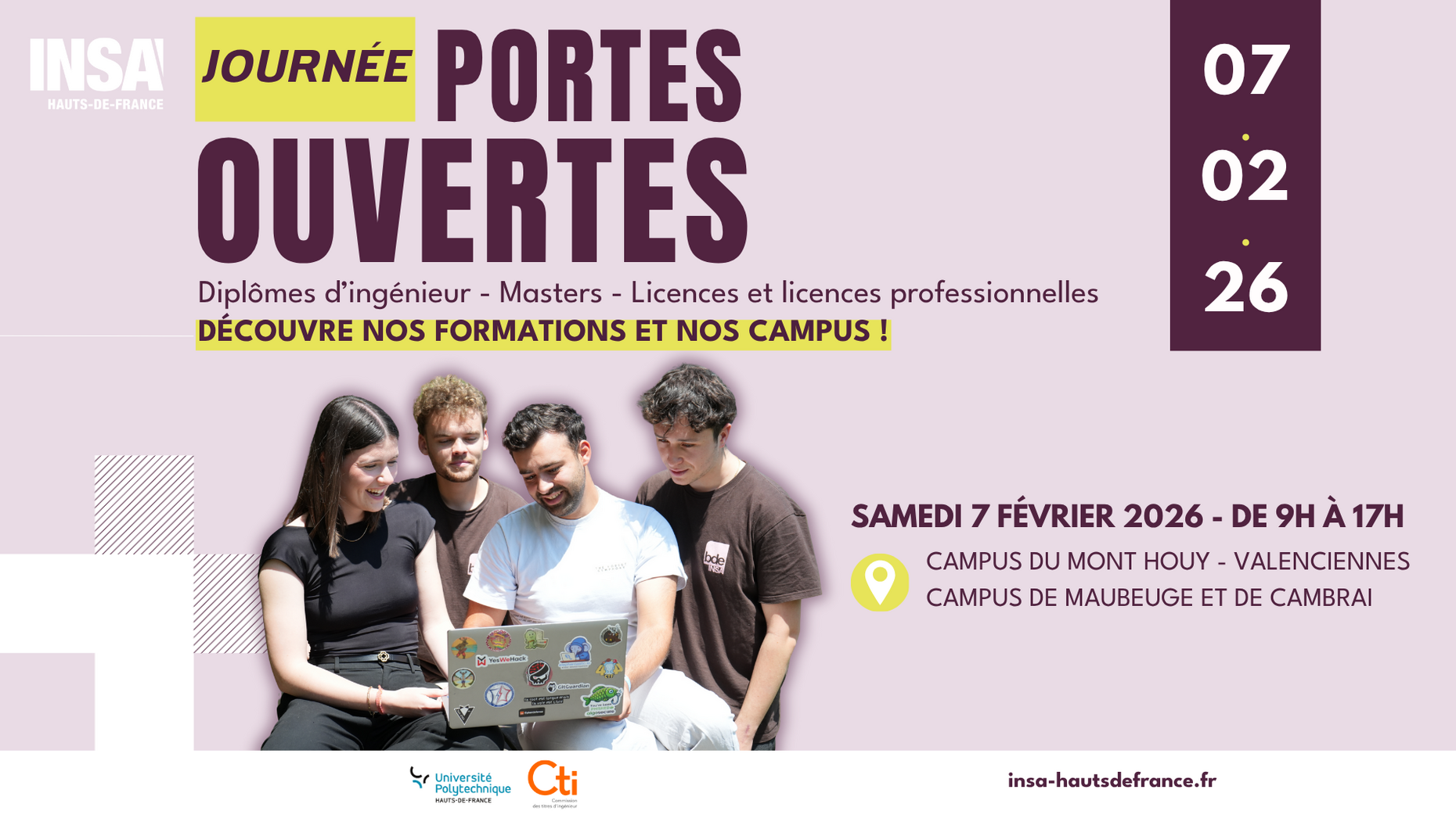 Journée Portes Ouvertes | INSA Hauts-de-France